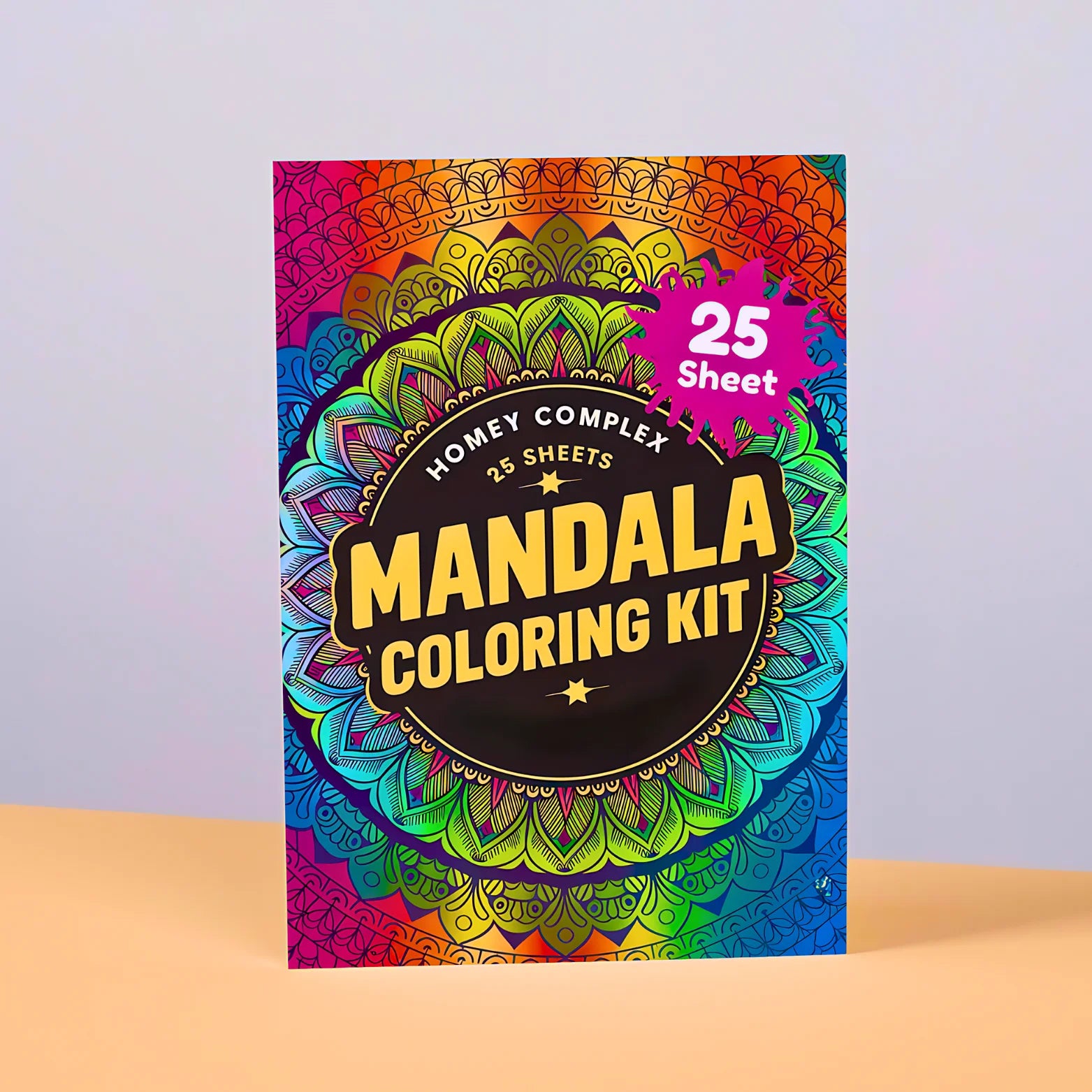 Mandala Coloring Kit - 25 Sheets