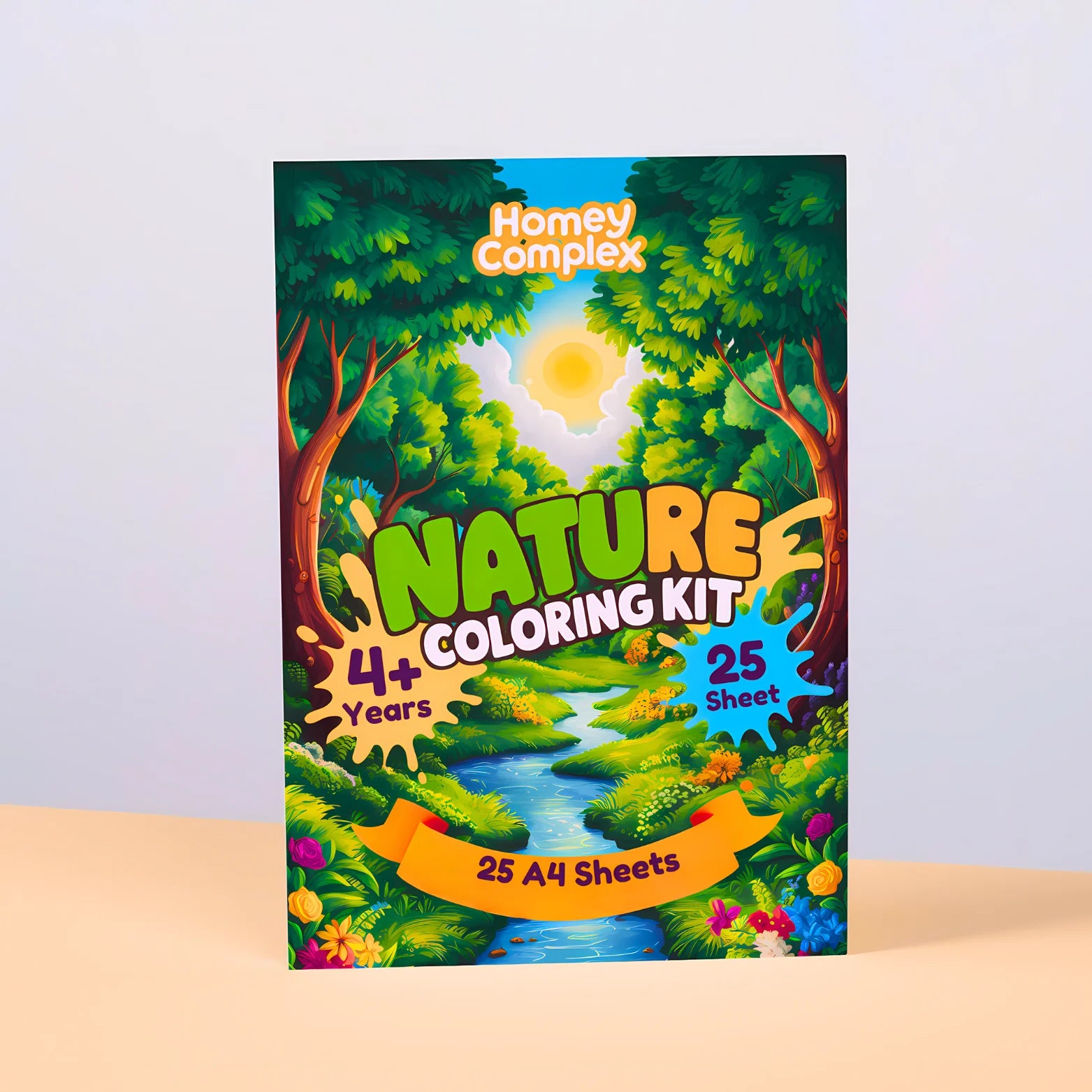 Nature Coloring Kit - 25 Sheets