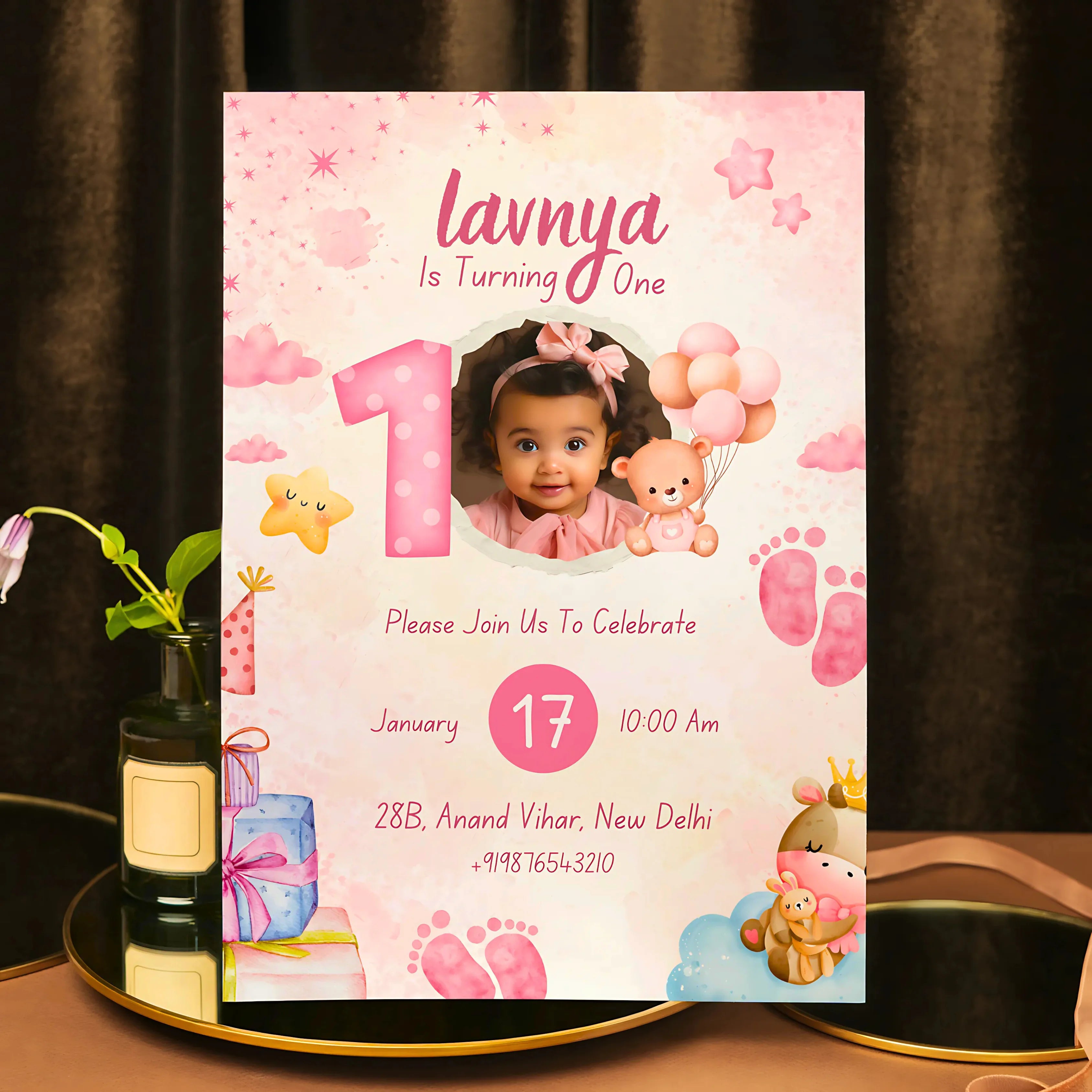 Daughter Birthday Cards Invitation